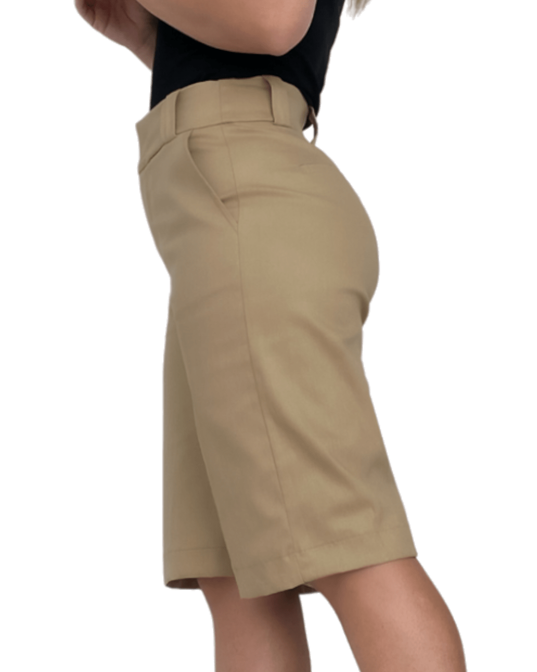 Bermuda Alfaiataria Caqui